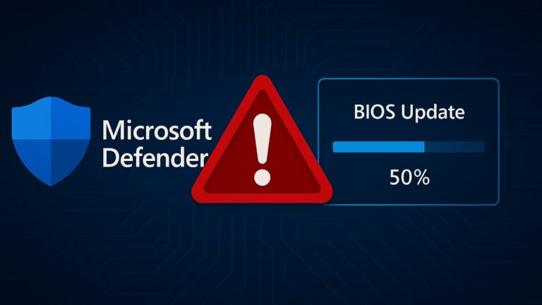 Microsoft Scrambles to Fix Defender Bug Triggering Fake BIOS Updates